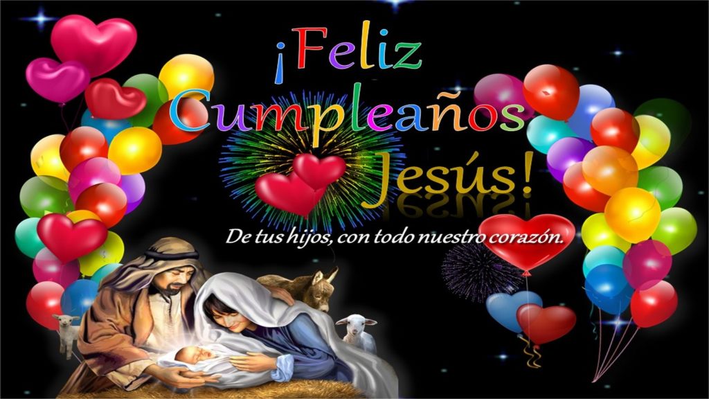 Feliz Cumpleaños Jesús Decoración De Jesús Con Diseño De Feliz